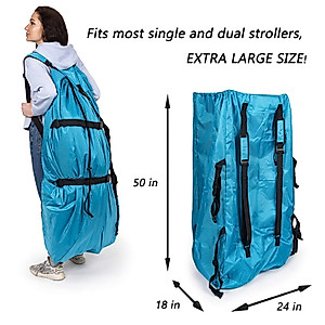 Glogex Stroller Travel Bag for Airplane, Gate Check Stroller Bag, Durable, Lightweight, Waterproof, with Carry Straps, Easy to Transport