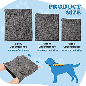 Rislobx Dog Calming Head Cover Sleeves, Dog Neck Ear Warmer, Dogs Ear Wraps for Noise Protection for Anxiety Relief and Calming (Grey S)