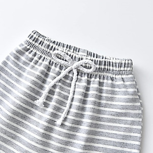 Pig Song Infant Baby Boy Clothes Long Sleeve Cotton Tops and Long Pants Set Fall Sweatsuits Outfits 3-6 Months Grey