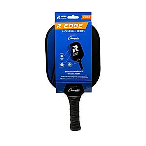 Champion Sports Wooden Pickleball Paddle: Rhino Edge Wood Pickleball Paddle - Indoor/Outdoor Pickle Ball Paddles - Red/Black Racket