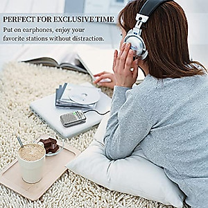 PRUNUS DE333 Portable Radio Mini AM FM Pocket Transistor Radio with Excellent Reception, Tuning Knob with Signal Indicator, AAA Battery Operated for Walking and Jogging