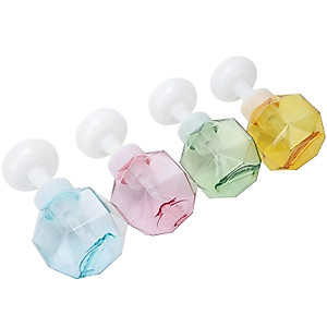 Hyuduo 4Pcs Liquid Bottle, 300ml Flower‑Shaped Refillable Foaming Dispenser Container Container Foaming Bottle,Other Bathroom Amenities