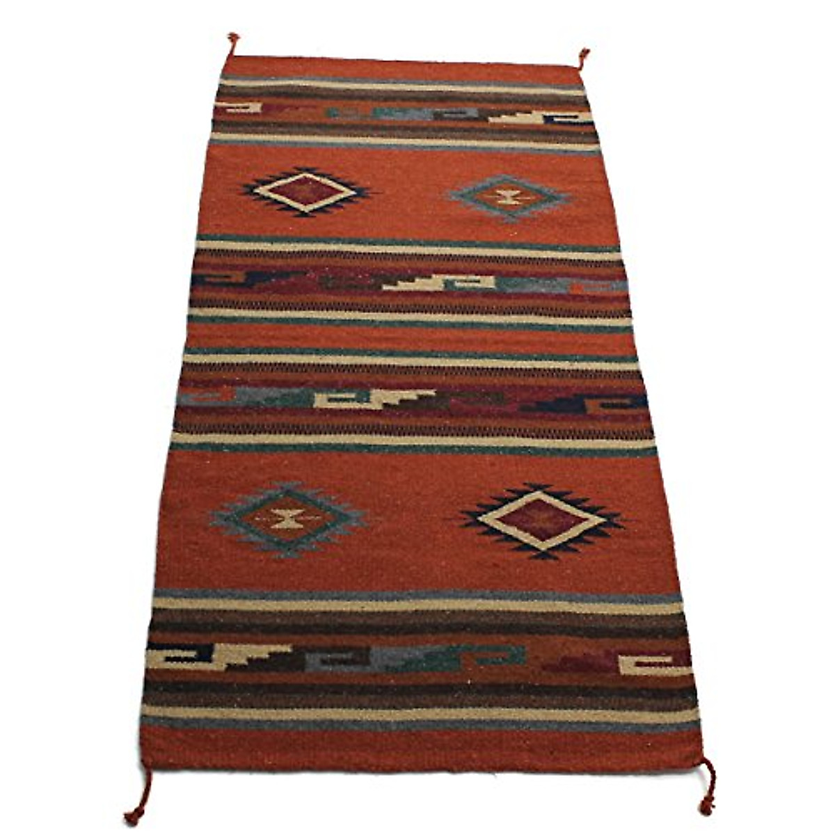 Onyx Arrow Southwest Décor Area Rug, 32 x 64 Inches, Diamond Dust Rust