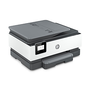 HP OfficeJet 8015e Wireless Color All-in-One Printer with 6 Months Free Ink with HP+(228F5A), White