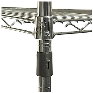 Alera ALESW504818SR NSF Certified Industrial 4-Shelf 48 in. x 18 in. x 72 in. Wire Shelving Kit - Silver