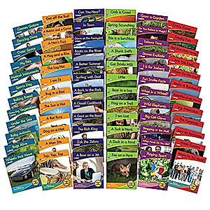 Junior Learning Beanstalk Books Letters & Sounds Non-Fiction Decodables Boxed Set, Set 1, Multicolor