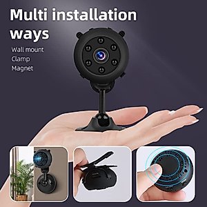 Newfun Mini WiFi Wireless Spy Camera- Hidden Camera with Audio 1080p Cam with Night Vision, Motion Detection, Remote Viewing for Security with iOS,Android Phone App, Suitable for Home Office Cameras
