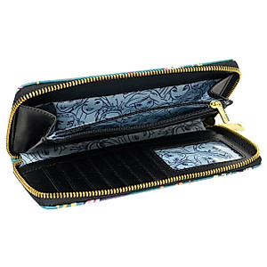Loungefly Disney Wallet Princess Sidekicks Print Zip Faux Leather Clutch