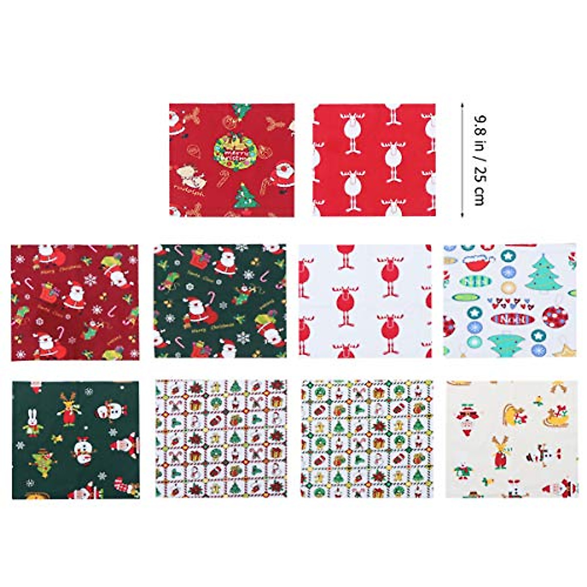 10pcs Cotton, Printed Pattern Projects X Quilting Bedding Cotton Xcm Theme cm Scrapbooking Cloth Cartoon Fabric Scraps Precut Dress Quarters Decorations Patchwork, Floral for