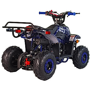 X-PRO 110cc ATV Quad ATVs Quads 110cc 4 Wheeler ATVs ATV 4 Wheelers，Spider Blue