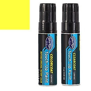 ColorRite Half-Ounce Jar for Chevrolet Corvette Automotive Touch-up Paint - Yellow Wheel Paint WAEQ-5387-BASF/R-M 225678 - Color+Clearcoat Package
