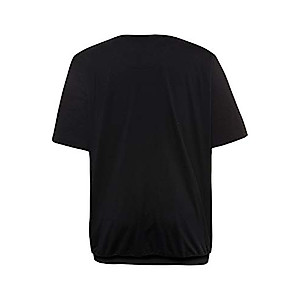 JP 1880 Menswear Big & Tall Plus Size L-8XL Stretch Hem Cotton Tee Black XXX-Large 712616130