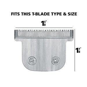 Wall Replacement T Blade Beard Stubble Guard Guide Comb Set 1/16 1/8 3/16 1/4 02144 for Wahl All in One Lithium Ion Trimmer (See Details for Compatible Models)