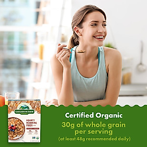 Cascadian Farm Organic Hearty Morning Fiber Cereal, Non-GMO, 14.6 oz.