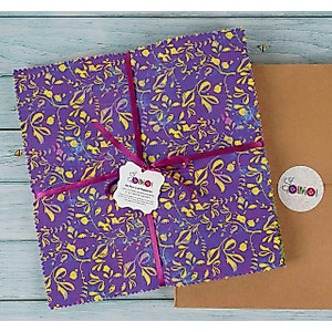 Soimoi Batik Print Precut 5-inch Cotton Fabric Quilting Squares Charm Pack DIY Patchwork Sewing Craft