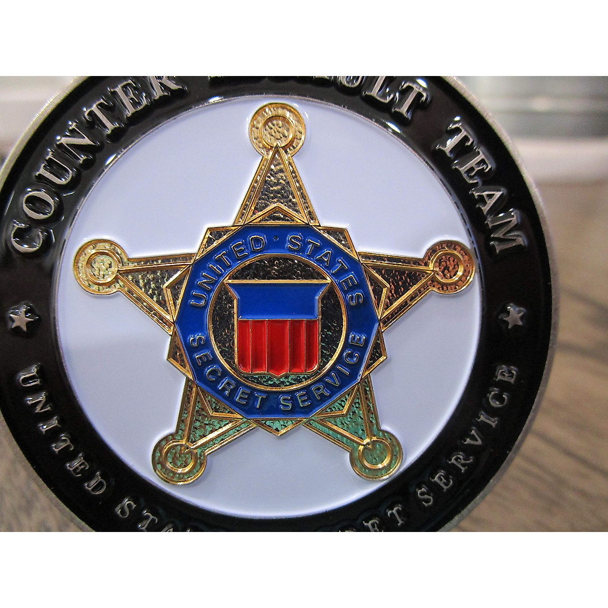 United States Secret Service Counter Assault Team USSS Challenge Coin Measures 2 1/4"