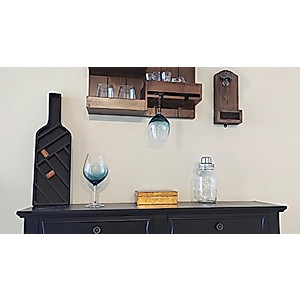 NEW VIEW Wall Mounted Wine Bottle Cork Holder Decor