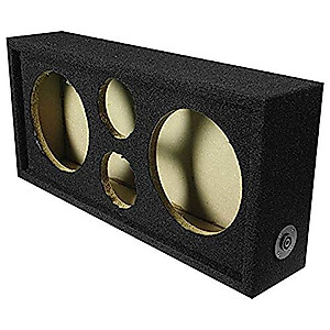 Q Power Car Audio Subwoofer Enclosure Box Chuchero for 8" Mids and 3" Tweeters