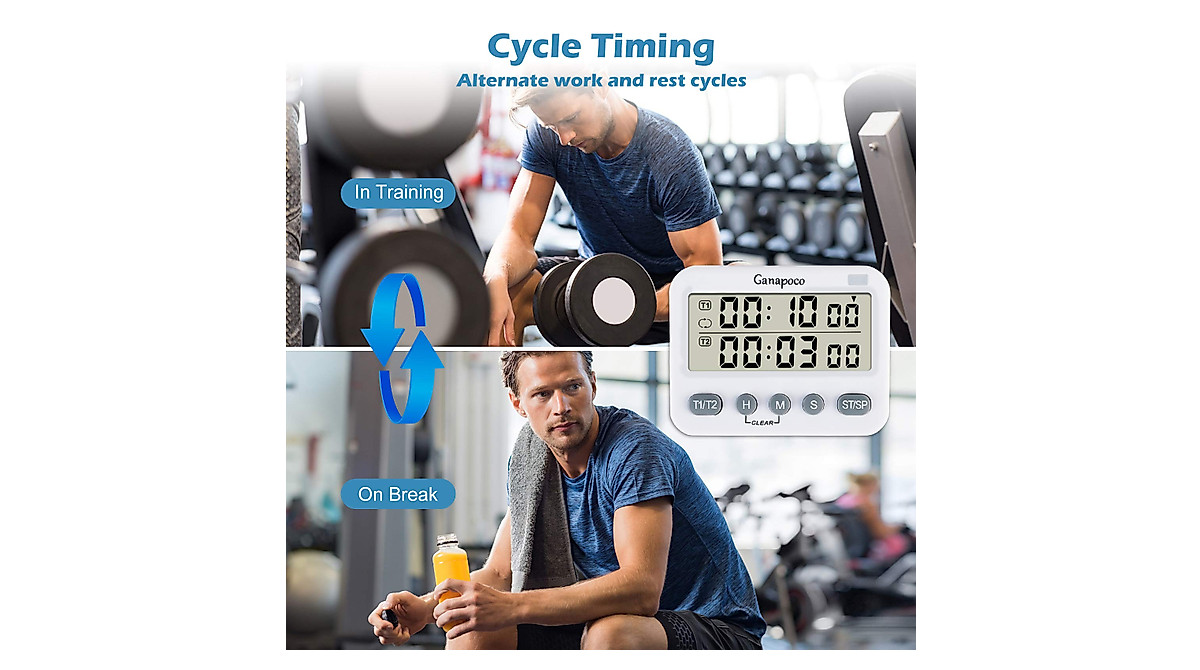 Dual Digital Timer for Cooking & More | Reliable Countdown & Pomodoro Clock