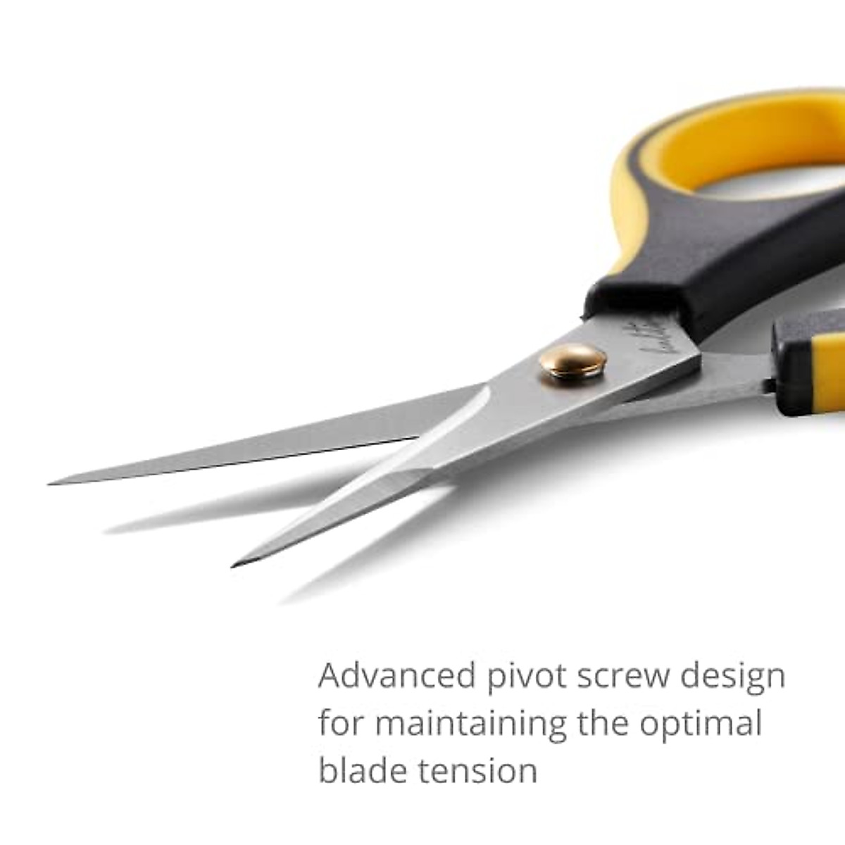 Beaditive Precision Craft Scissors - Stainless Steel Paper Crafting Scissors With Safety Cap - Ultra Sharp Blades & Non-Slip TPR Handles - Adult & Kid Scrapbooking Scissors For Home, Office, School