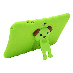 Honio Kids Tablet, 7 Inch US Plug 100‑240V 5.0 Large Memory 4 Core Toddler Tablet for Boys (Green)