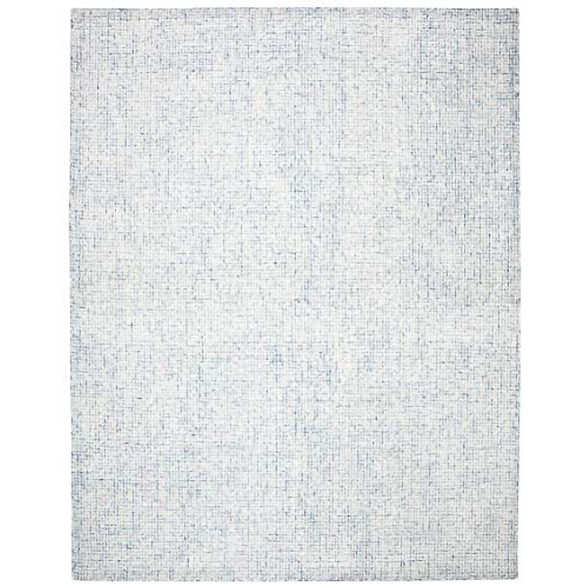 SAFAVIEH Abstract Collection 8' x 10' Ivory/Blue ABT470M Handmade Premium Wool & Viscose Area Rug