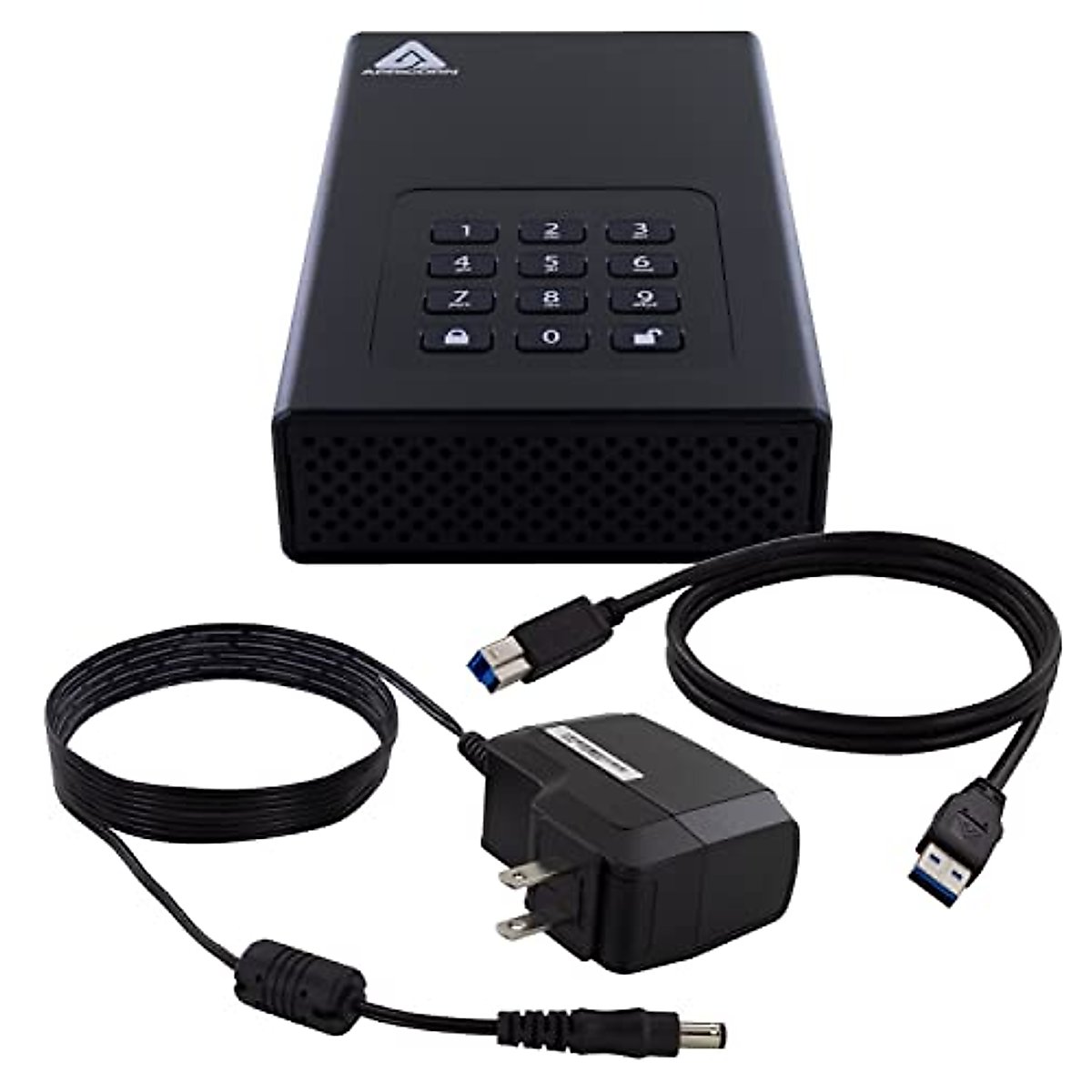 Apricorn 16TB Aegis Padlock DT 256-Bit Encrypted USB 3.0 Hard Drive (ADT-3PL256-16TB)
