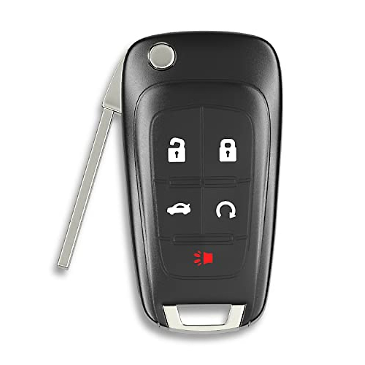 5 Buttons Keyless Entry Flip Car Remote Key Fob Fits for Chevy Camaro, Cruze, Equinox,GMC Terrain, Lacrosse,2010-2016/Chevy Malibu Impala 2014-2016 FCC: OHT01060512 315Mhz,(1 Pack)