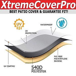 UV-proof Waterproof Furniture Patio Cover 105L x 40W x 35H breathable dust proof sofa table chair storage bar high chair color black 105 inches 40 inches 35 inches