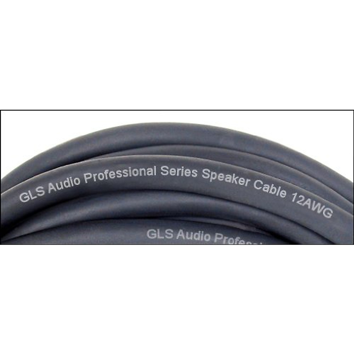 GLS Audio 3 feet Speaker Cable 12AWG Patch Cords - 3 ft Speakon to Speakon Professional Cables Black Neutrik NL4FX (NL4FC) 12 Gauge Wire - Pro 3' Speak-on Cord 12G - Single