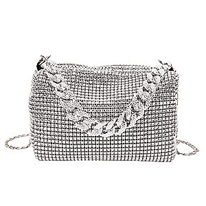 Elegant Evening Bag Glitter Rhinestone Handbag Underarm Bag Shoulder Bag for Daughter Girlfriend Birthday Party handbags