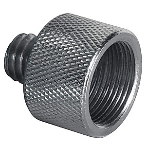 On-Stage MY430 Studio Microphone Shock Mount, Black & MA-100 3/8" Male to 5/8" Female Mic Screw Adapter