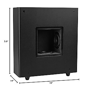 Dayton Audio MKSX4 Four 4" Driver Low Profile Passive Subwoofer