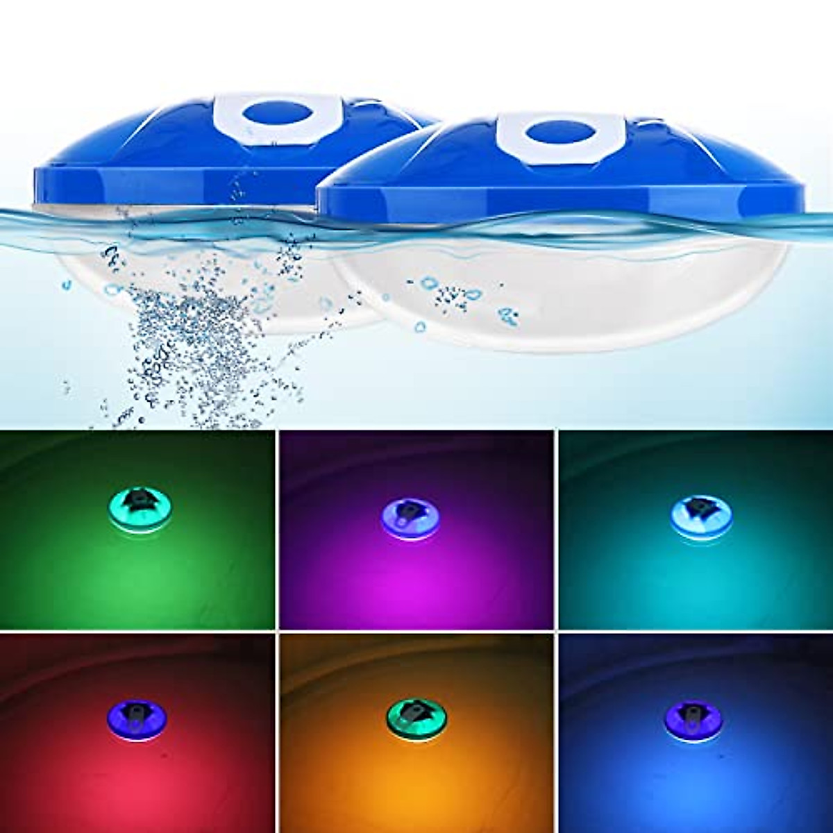 Goallim Floating LED Pool Lights: 7 Color Changing & Waterproof