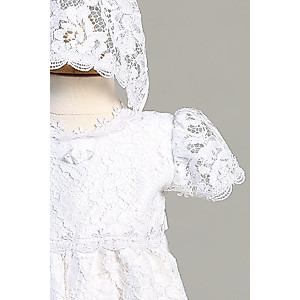 Baby Girls' Christening Clothing, Baptism Outfits for Girls, Newborn Christening Outfit for Baby Girl, Ropa de Bautizo para Bebé Niña (Size 3-6 Months) White
