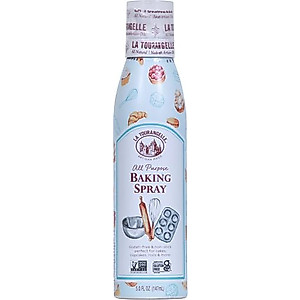 La Tourangelle, All Purpose Baking Spray, Gluten-Free, Non-Stick, Chemical Free and Propellant Free, Expeller-Pressed Cooking Spray Oil, 5 fl oz