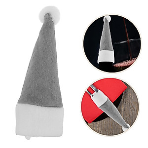 DOITOOL 24PCS Christmas Santa Hats Silverware Tableware Holders Santa Claus Flatware Bag Pouch Christmas Dinner Table Decorations Party Supplies