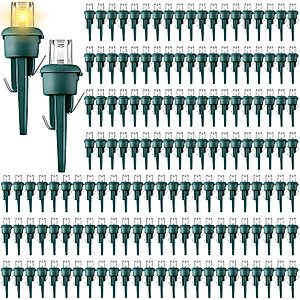 VIHOSE 600 Pcs Christmas Led 5mm Mini Light Bulbs String Light Replacement Bulbs Christmas Light Bulbs Indoor Outdoor Wide Angle Wire Light with Green Base for Xmas Tree Garden Decor (Warm White Bulb)