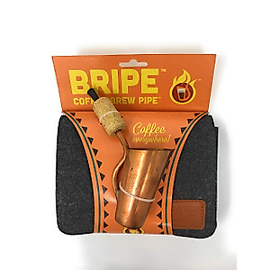 Bripe Coffee Brew Pipe Kit, Portable Espresso or Tea Maker for Traveling, Torch Lighter Included