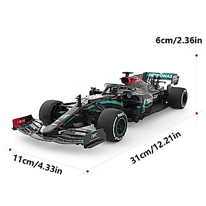 HEBXMF RC Truck 2.4GHz Electric Remote Control Car, 1/18 Scale F1 Racing Car, Strong Magnetic Power Motor Drifting RC Vehicle TPR Hollow Tire The Best Gift for Teenagers