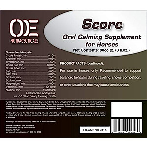 OE NUTRACEUTICALS Score Oral Horse Suppliement (4 Doses)