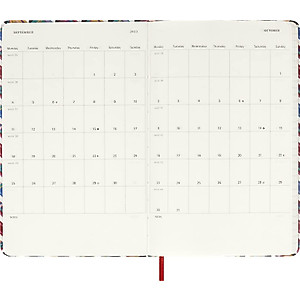 Moleskine Limited Edition 2023 Weekly Notebook Planner Missoni, 12M, Large, Zig Zag Textile, Hard Cover (5 x 8.25)