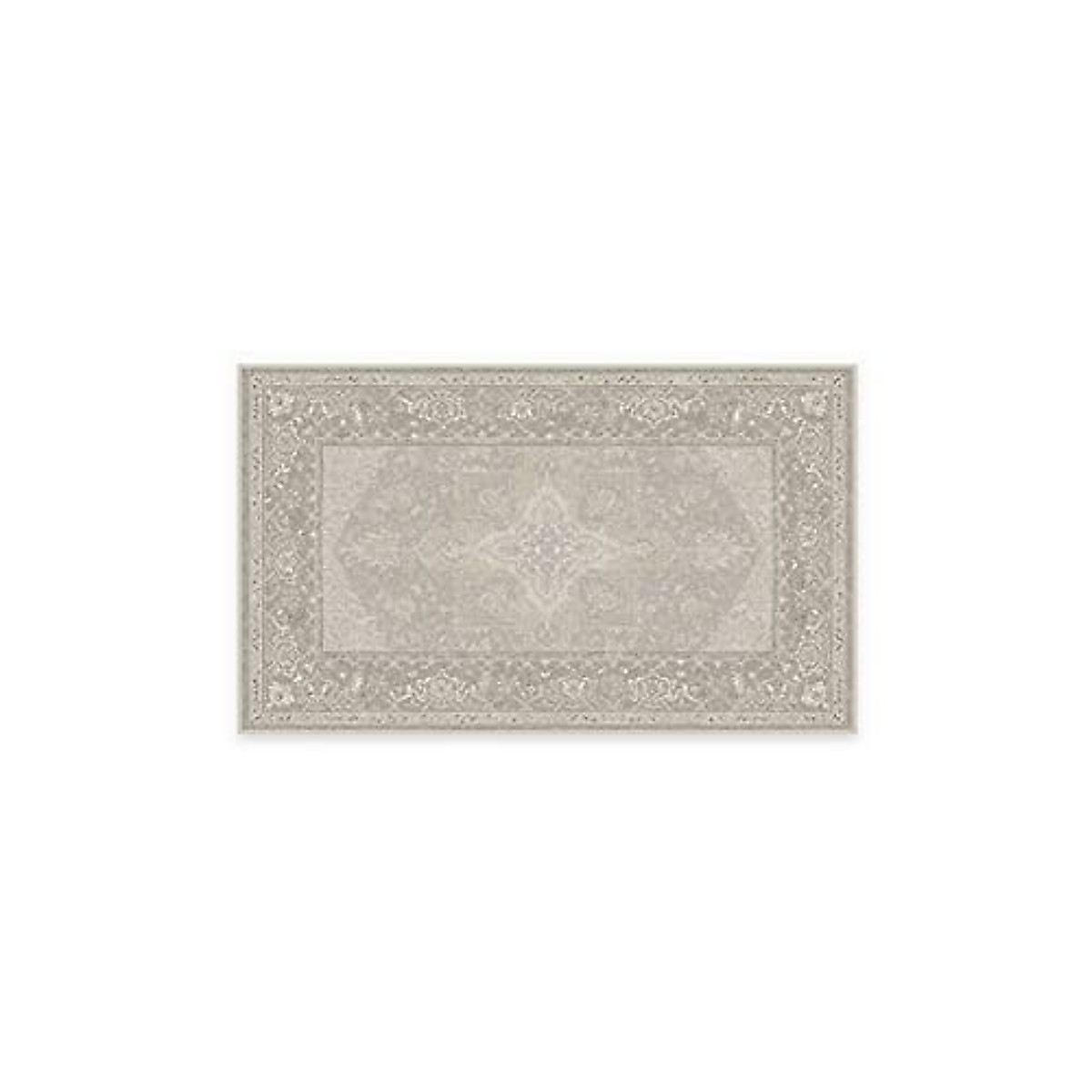 RUGGABLE Maral Heriz Washable Rug - Perfect Vintage Area Rug for Living Room Bedroom Kitchen - Pet & Child Friendly - Stain & Water Resistant - Creme 3'x5' (Standard Pad)