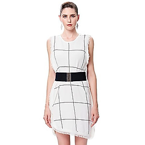 Grace Karin® Women's Fashion Waist Belt Stretch Dress Metal WaistBand L CL409-1