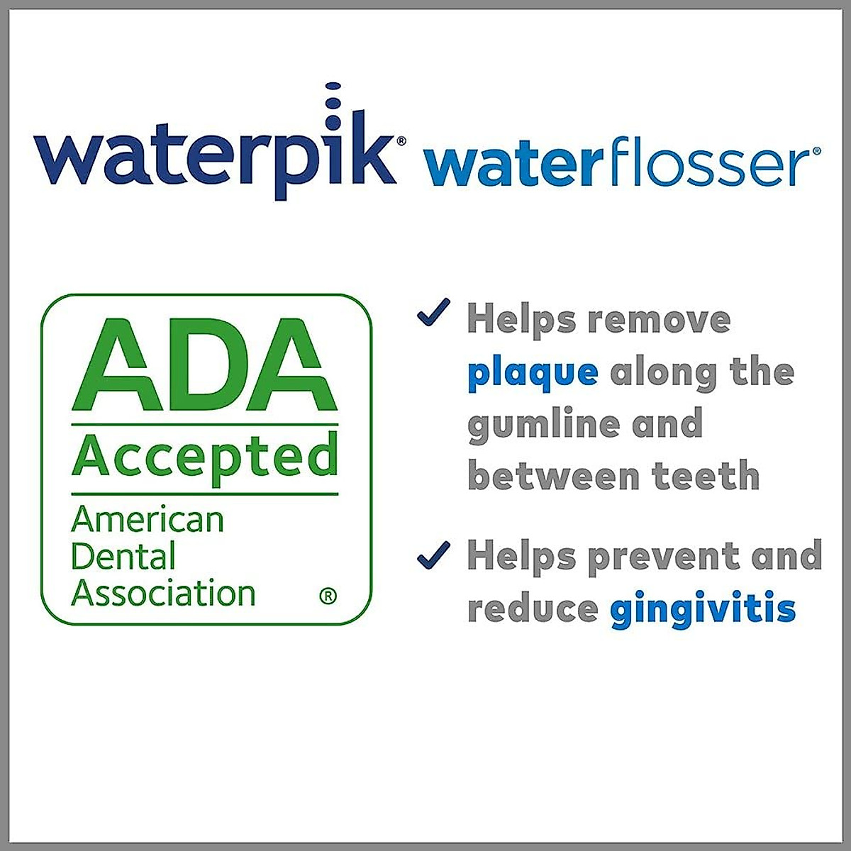 Waterpik Aquarius Professional Water Flosser Designer Series, Blue, WP-673