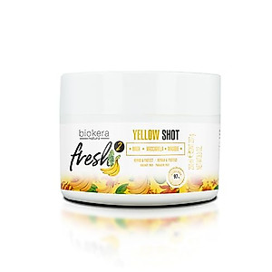 Salerm - Deep Repair Hair Mask - Biokera Fresh Yellow Shot Mask - 250 ml - Hydrates, Repairs, and Protects Hair - Anti-Frizz - Sulfate-Free and Paraben-Free