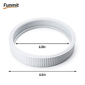 Funmit Upgraded Rubber Tire with Treads LLC1 Tire and 360007 Tire Replacement for Pentair Legend Pool Cleaner Wheel Rubber Tires Automatic Pool and Spa Cleaner (4 Pack)