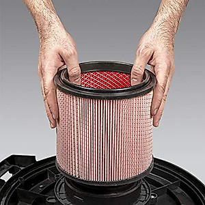 Vacmaster Fine Dust Cartridge Filter & Retainer, VCFF