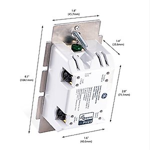 Enbrighten, White & Light Almond, Z-Wave Plus Smart Fan Control, Works with Alexa, Google Assistant, 3-Way Compatible, ZWave Hub Required, Repeater/Range Extender, 55258
