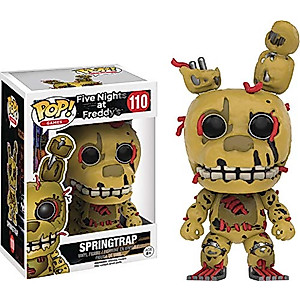 POP Five Nights at Freddy's - Springtrap Funko Pop! Vinyl Figure (Bundled with Compatible Pop Box Protector Case), Multicolored, 3.75 inches